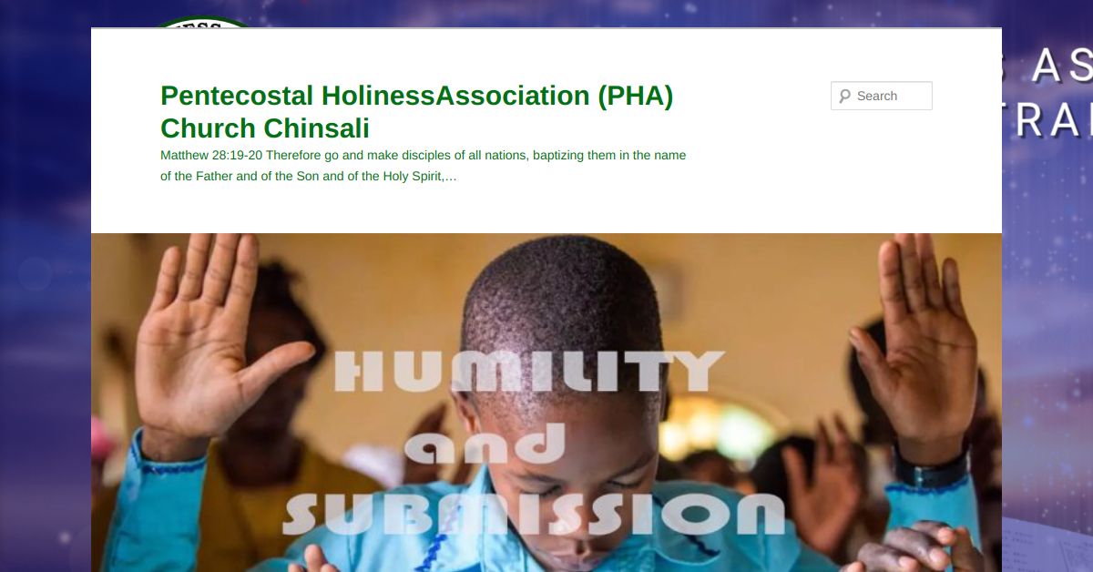 SUBMISSION AND HUMILITY | Pentecostal HolinessAssociation (PHA) Church ...